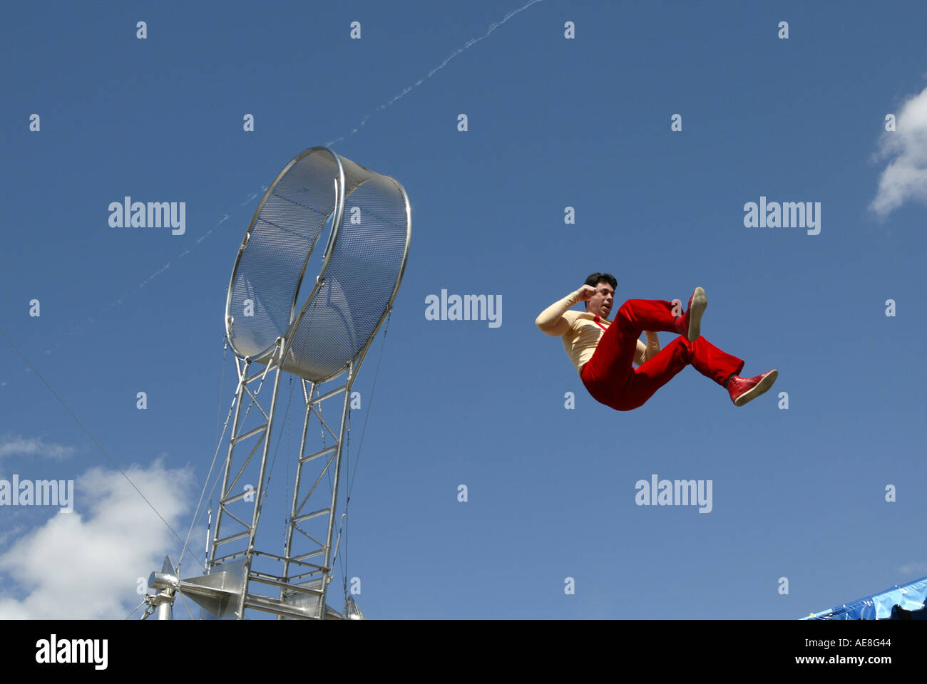Wheel of Death circus stunt Stock Photo - Alamy