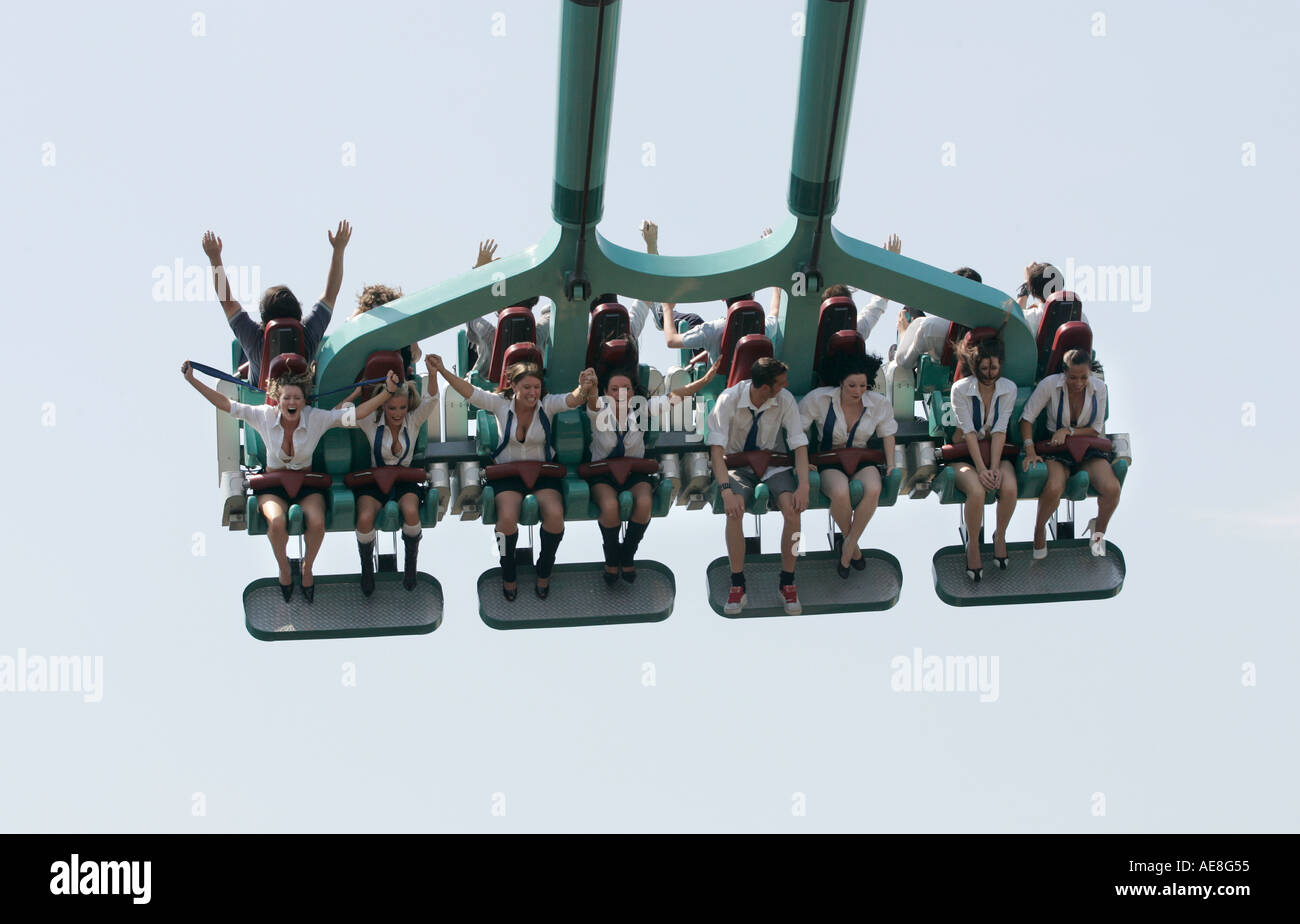 Rush ride at Thorpe Park Surrey Stock Photo - Alamy