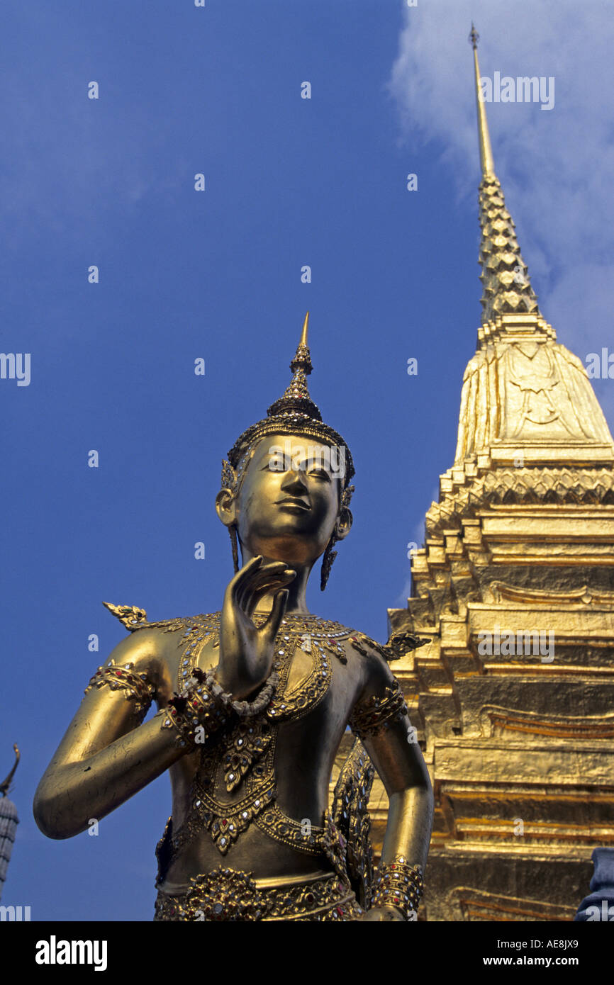 Garuda statue and chedi Grand Palace Bangkok Thailand Stock Photo - Alamy