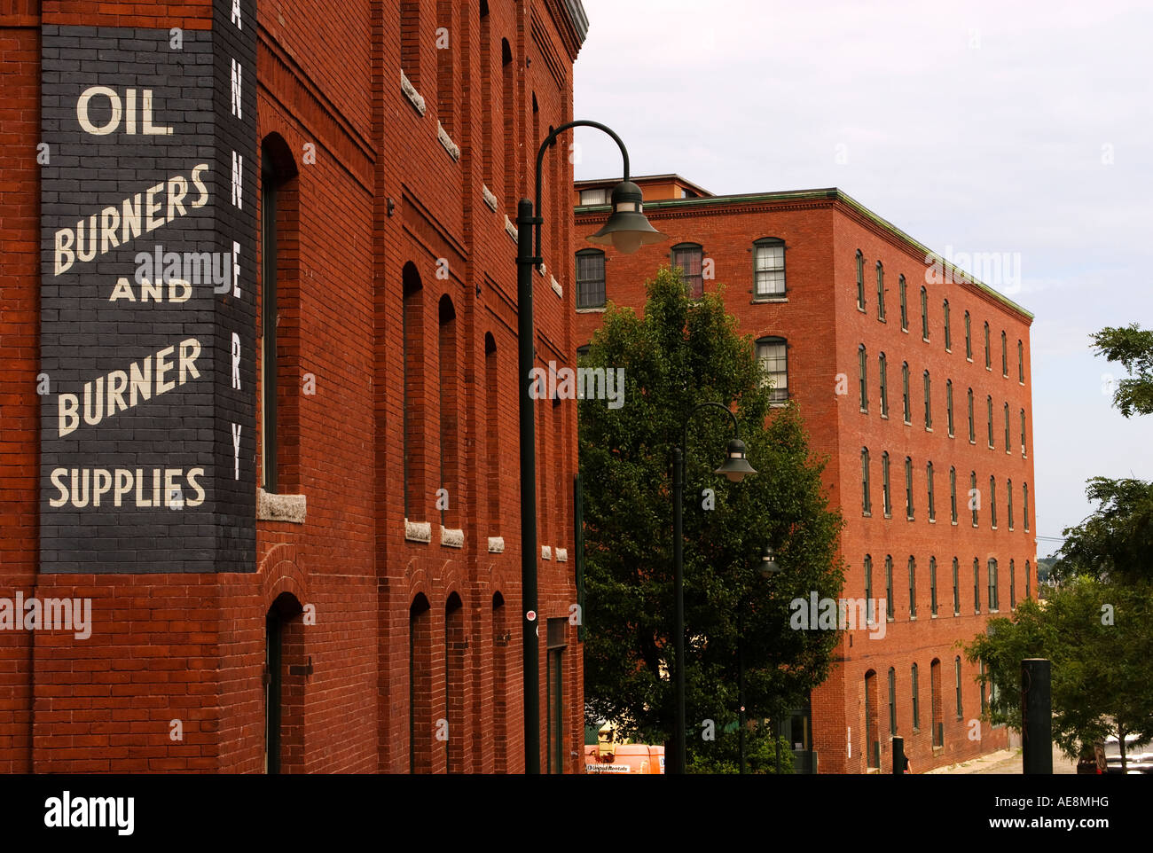 old warehouses, Portland, Maine Stock Photo - Alamy
