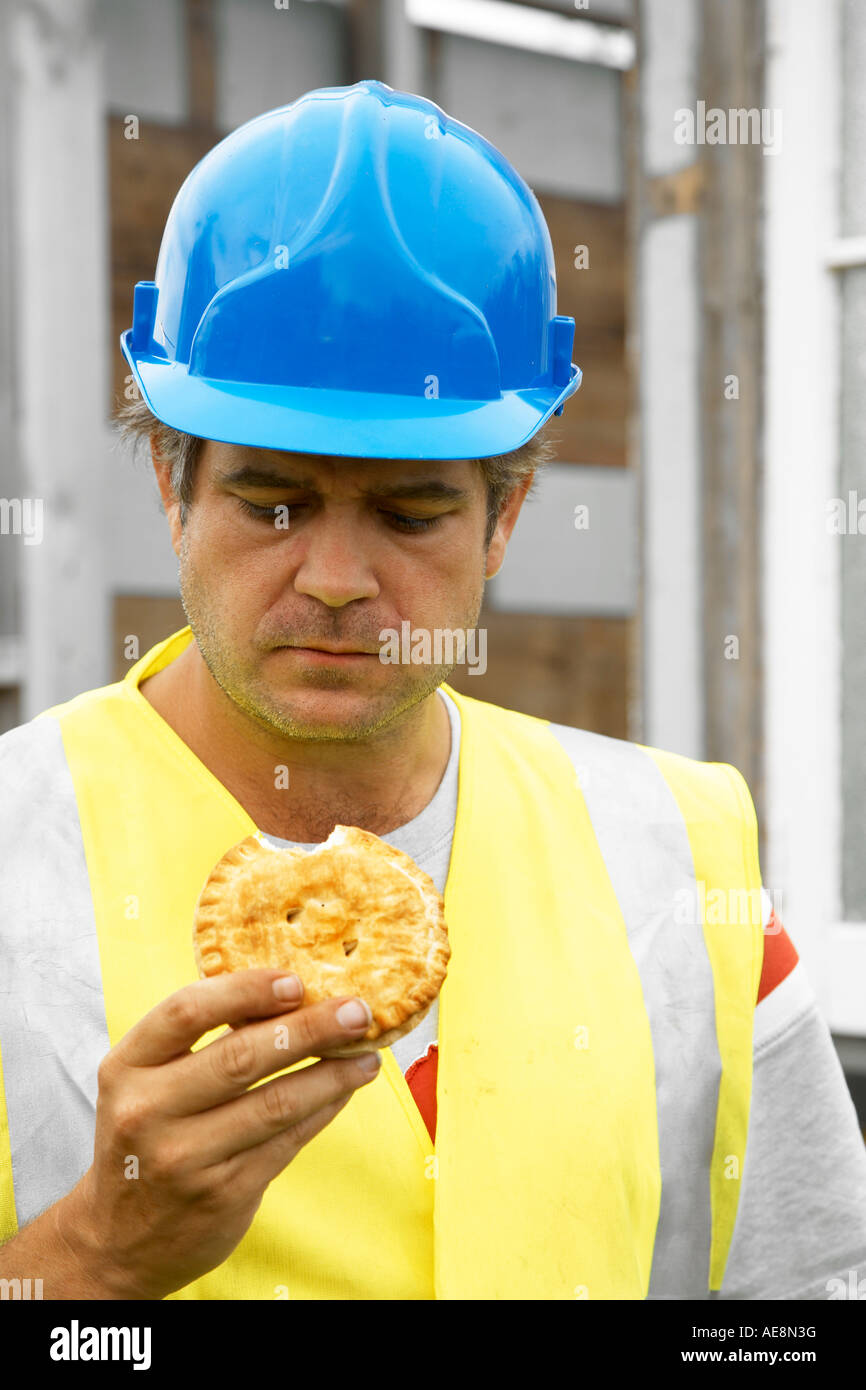 Builder eating hi-res stock photography and images - Alamy