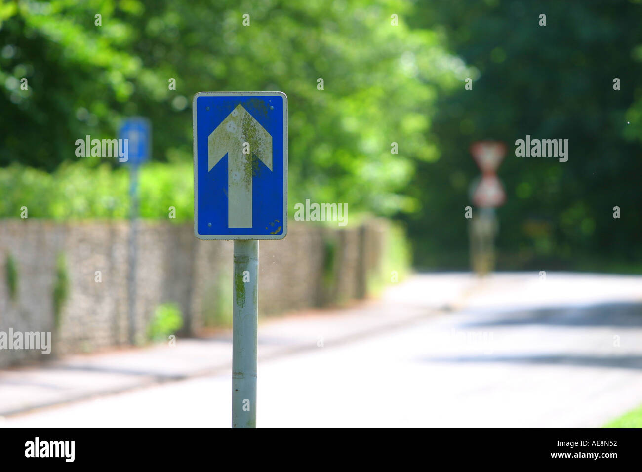 One way street signs Stock Photo - Alamy