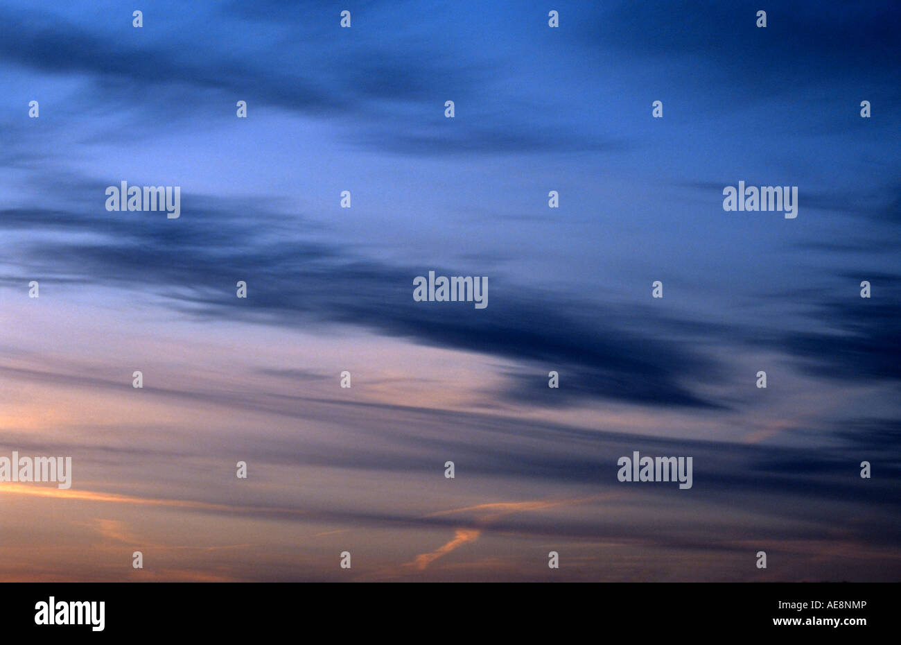 Clouds at dusk Stock Photo - Alamy