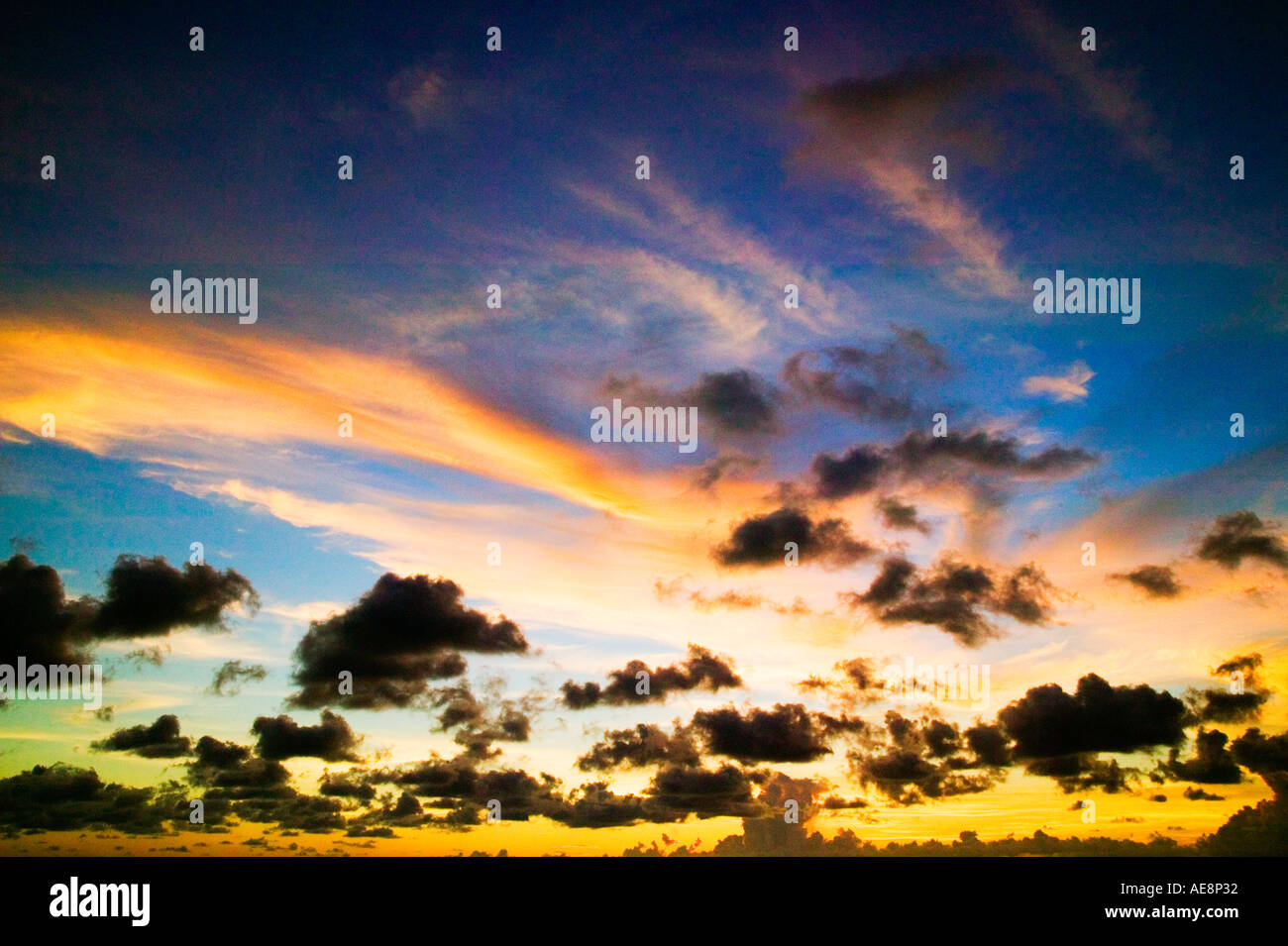 Magical sunset heaven cloudscape hi-res stock photography and images ...