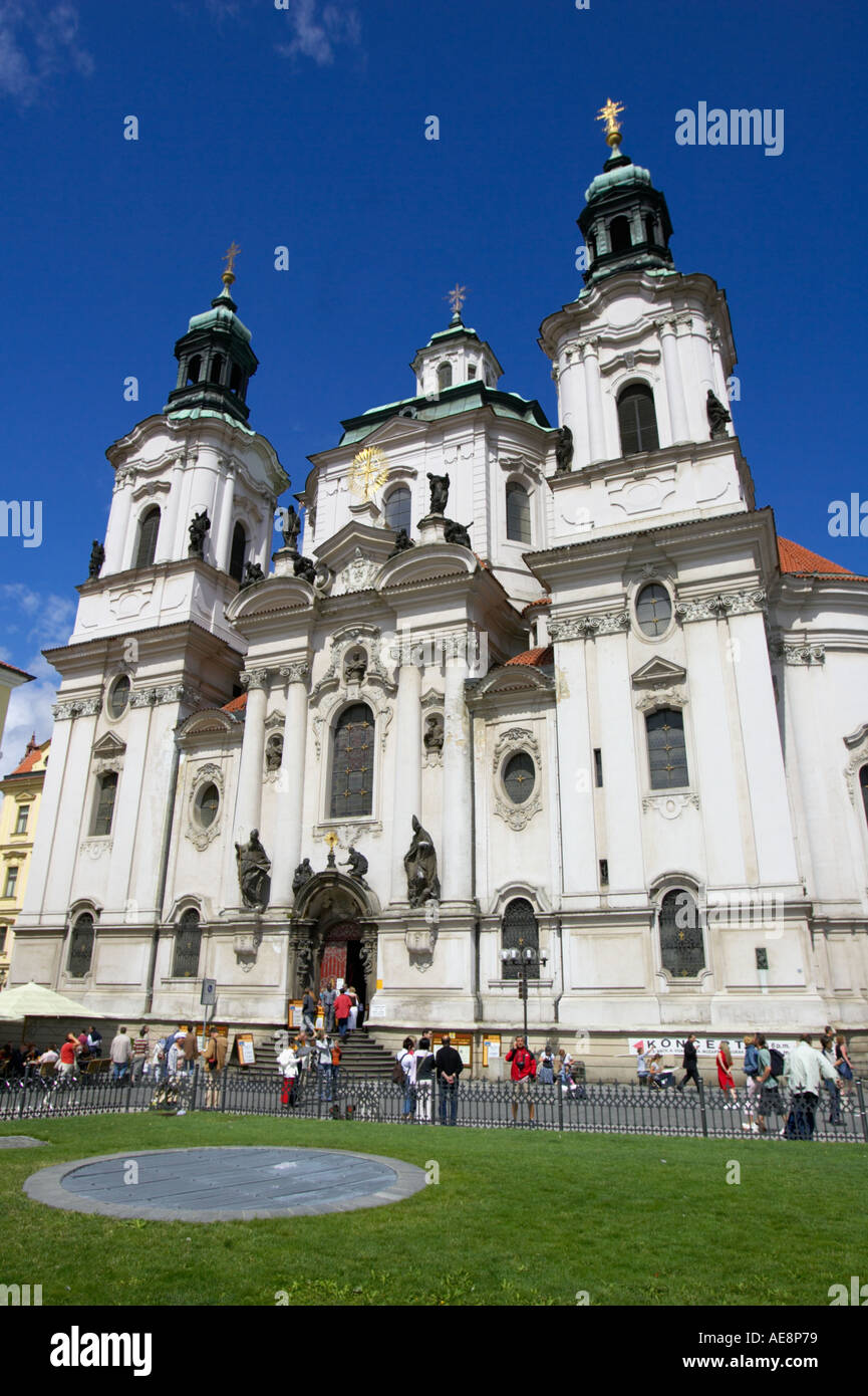 St Nicholas Church Prague Czech Republic Stock Photo - Alamy