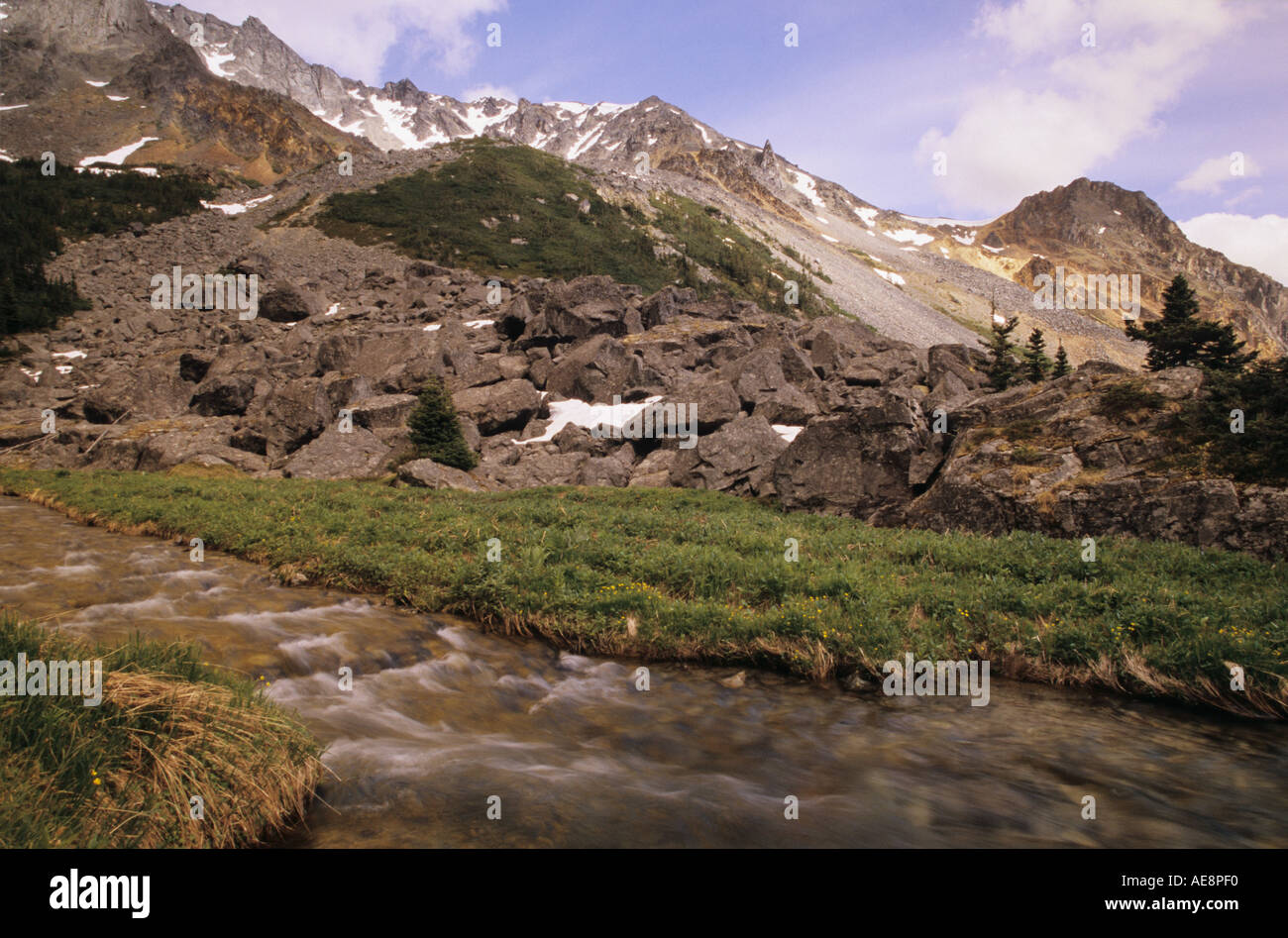 Alpine scene Danny Moore Basin Babine Mountains Provincial Park ...