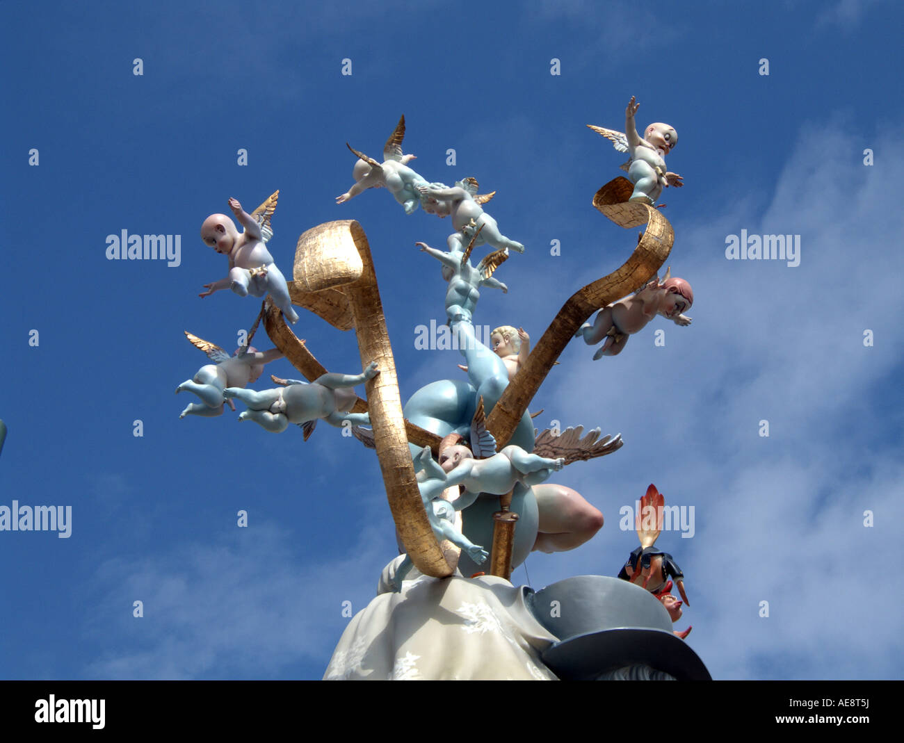 Group of "Ninots". Las Fallas. Valencia. Spain Stock Photo - Alamy