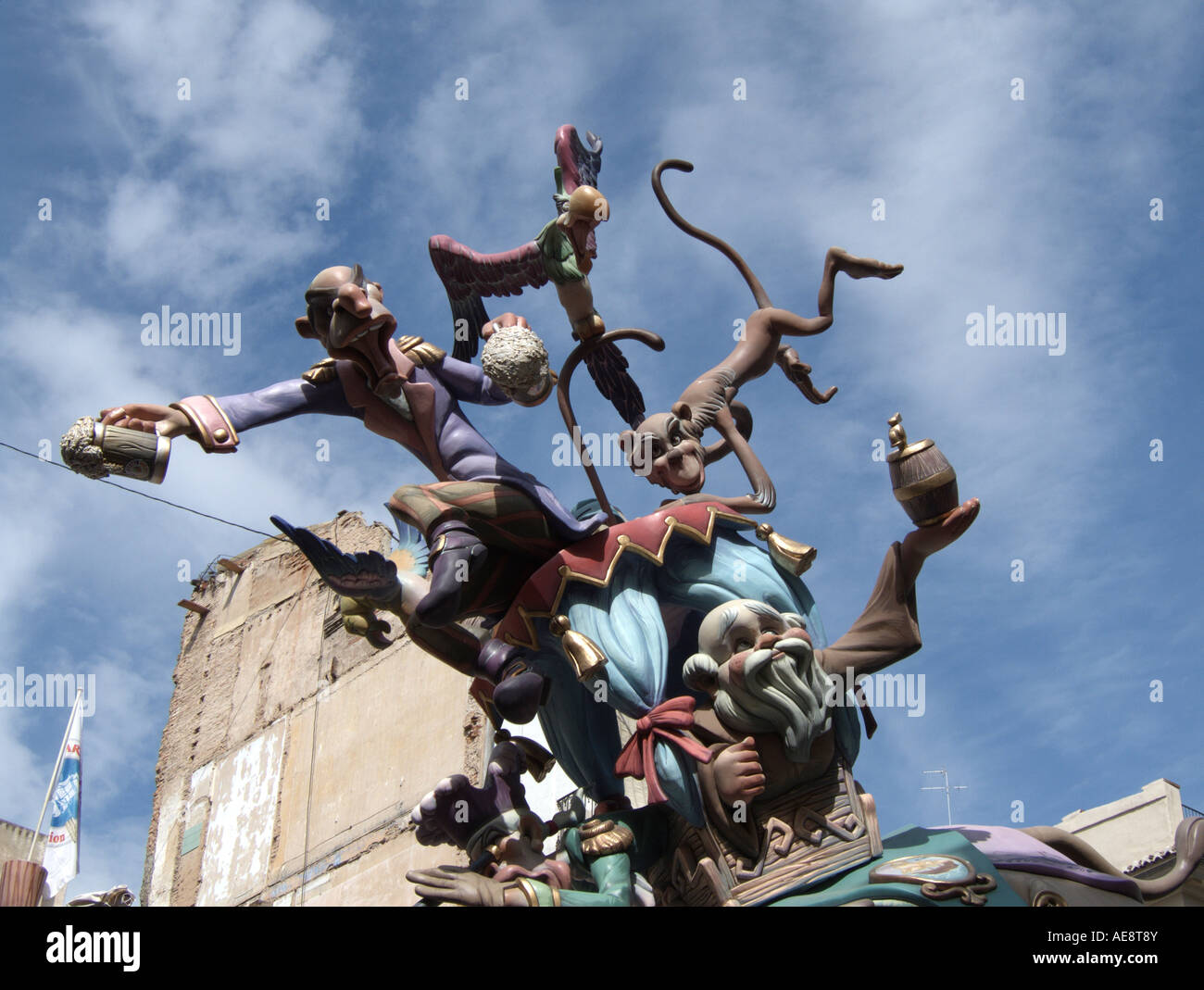 Group of "Ninots". Las Fallas. Valencia. Spain Stock Photo - Alamy