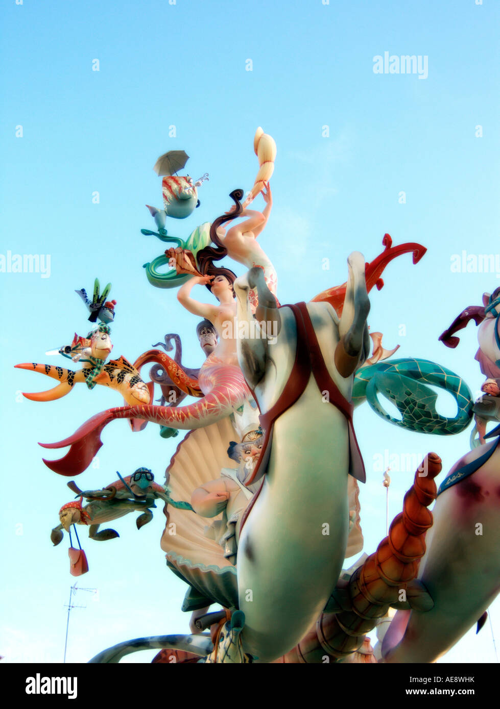Group of "Ninots". Las Fallas. Valencia. Spain Stock Photo - Alamy