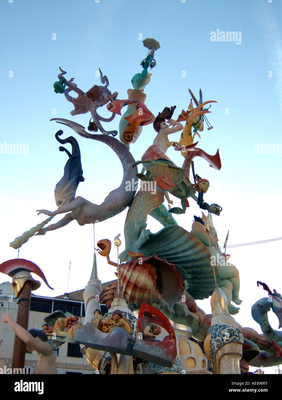 Group of "Ninots". Las Fallas. Valencia. Spain Stock Photo - Alamy