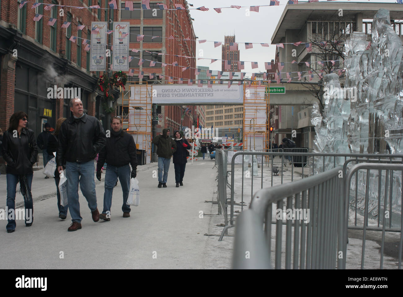 Greektown Winterfest in Detroit, Michigan Stock Photo - Alamy