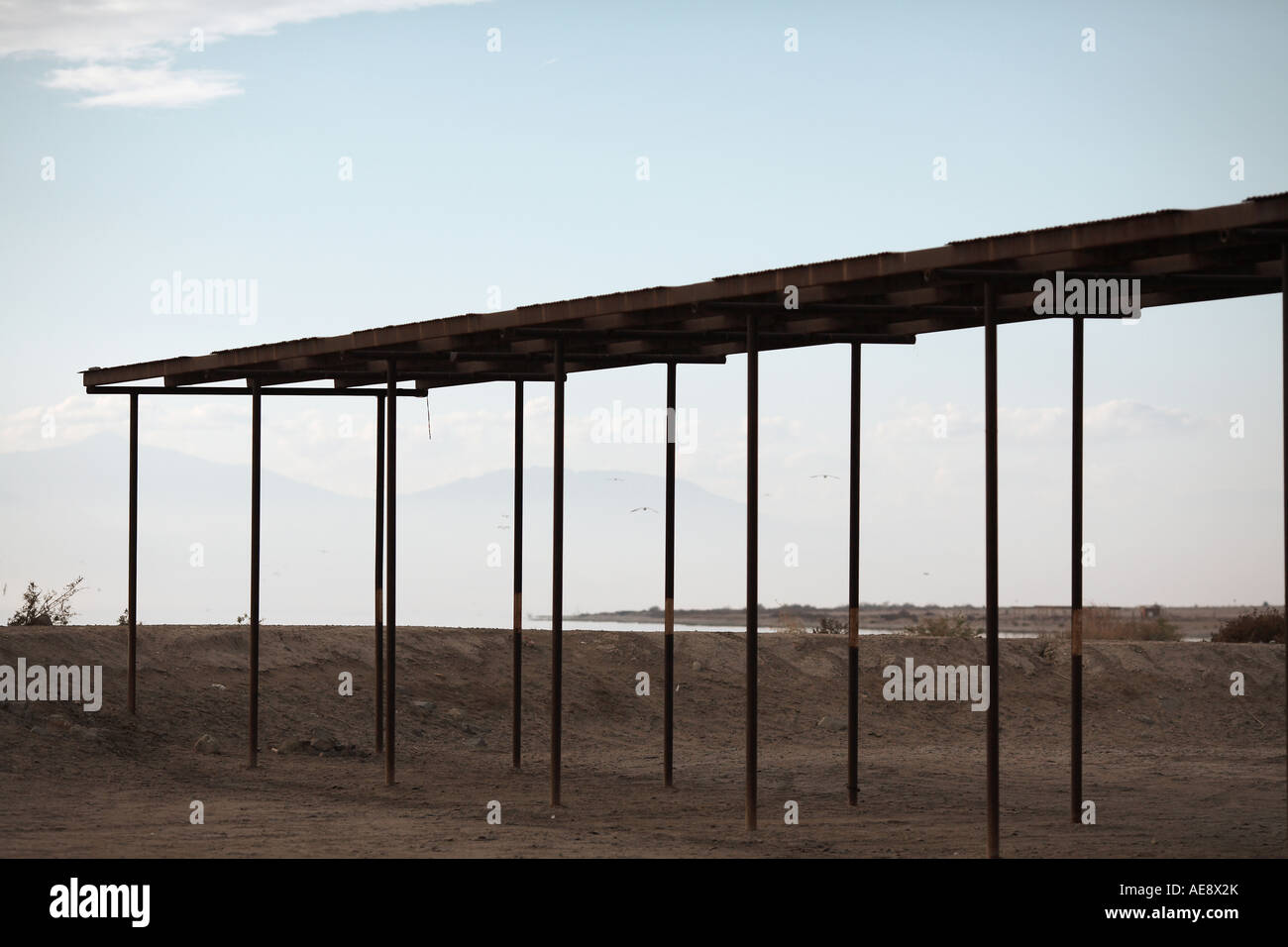 Desert Shade at Bombay Beach Salton Sea California USA Stock Photo - Alamy