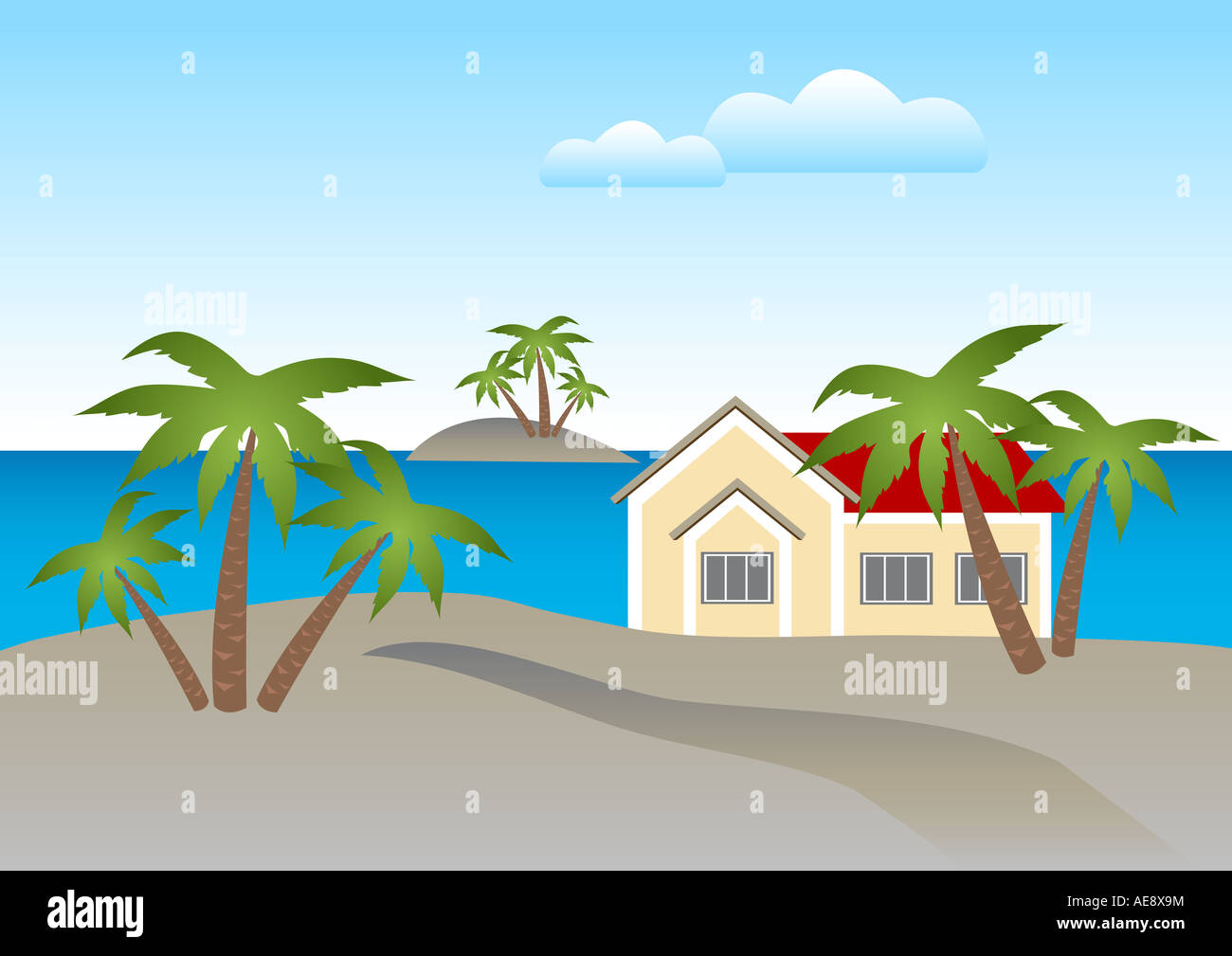 Beach House Clipart