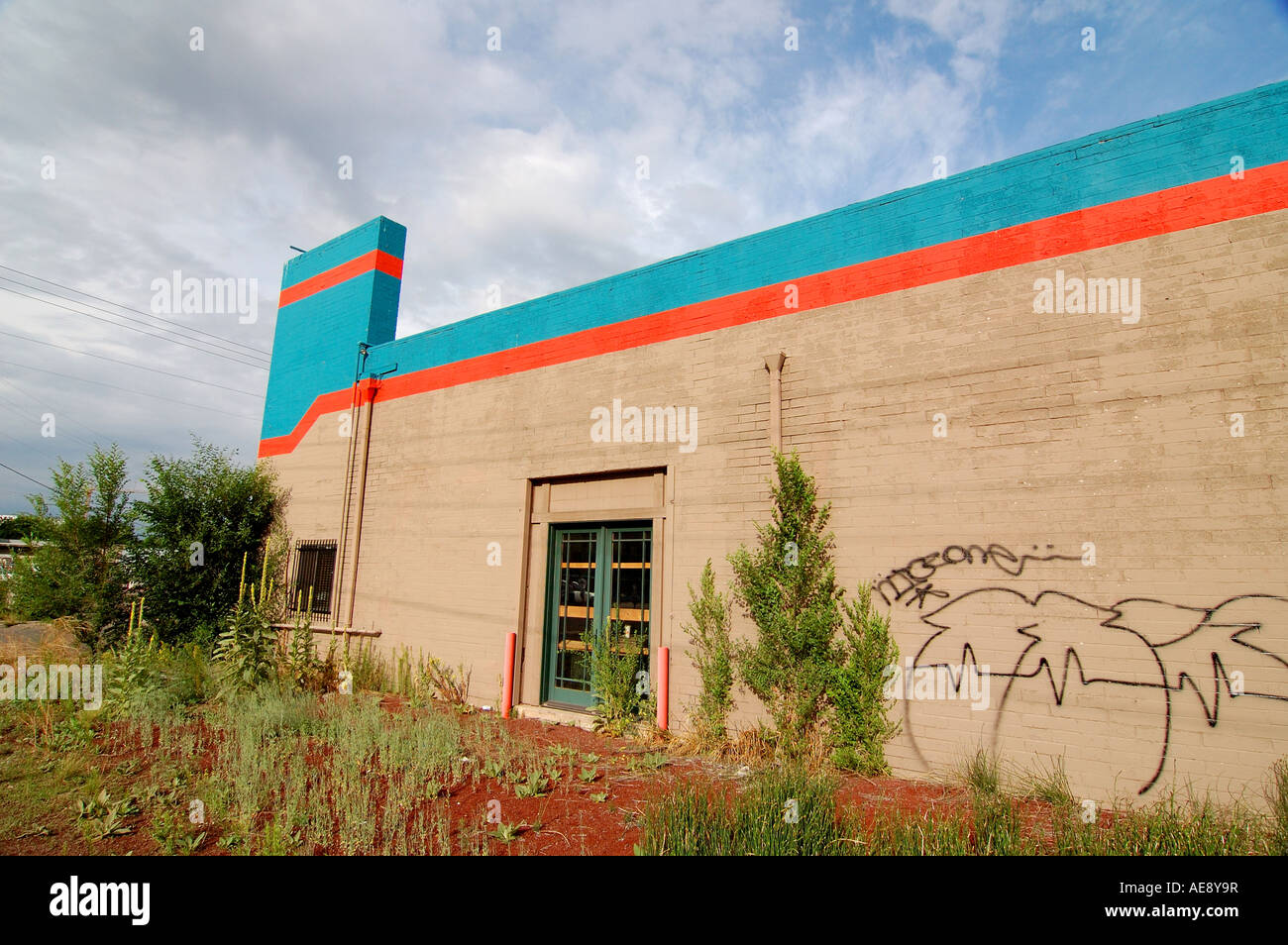 Abandoned light industrial building, showing blight Stock Photo - Alamy
