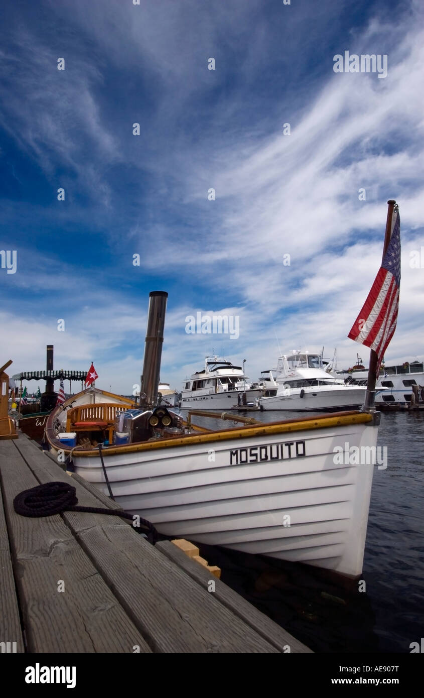 Small steam powered boat on hi-res stock photography and images - Alamy