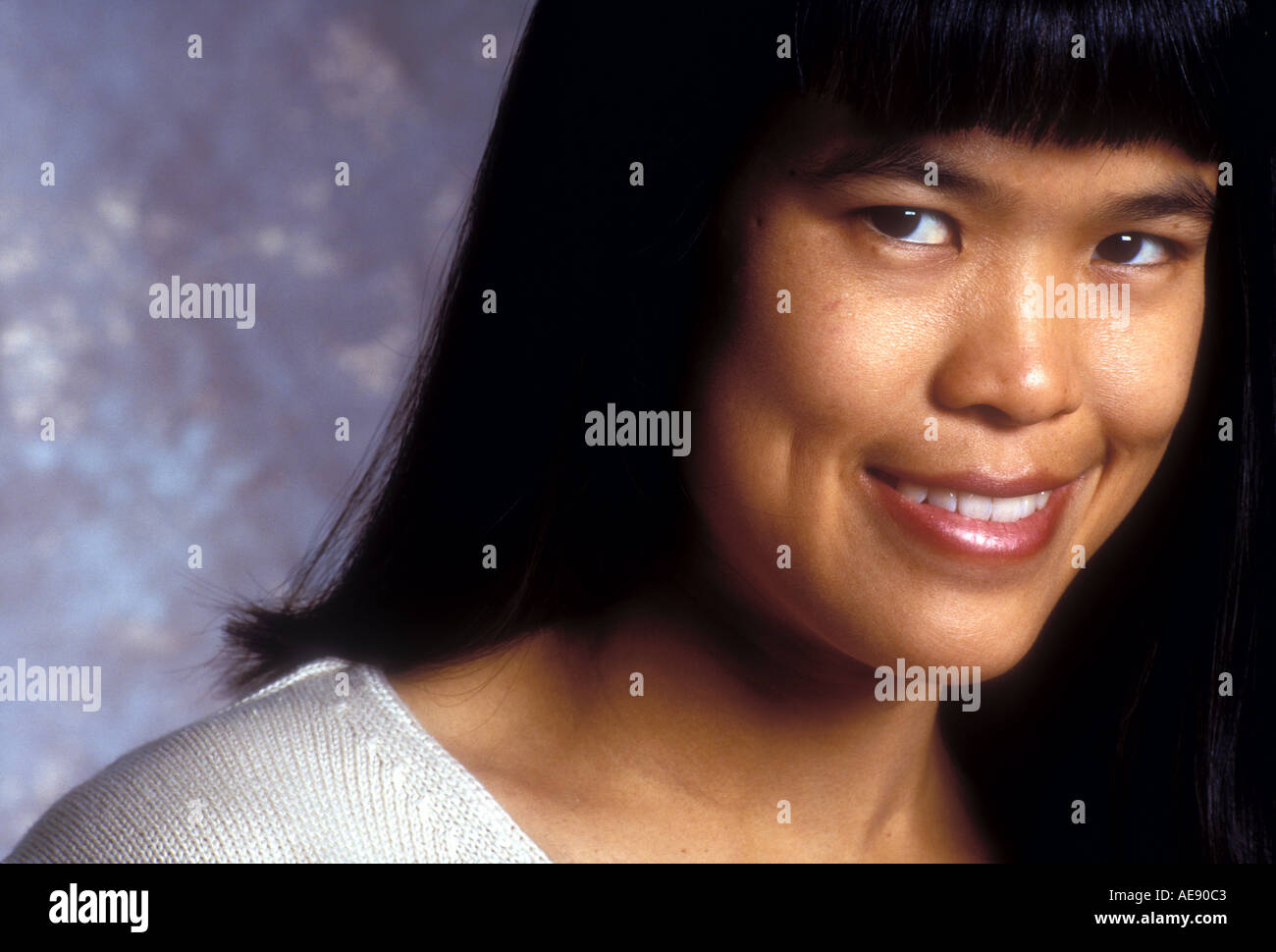 Portrait of Asian American woman Model released image Stock Photo - Alamy