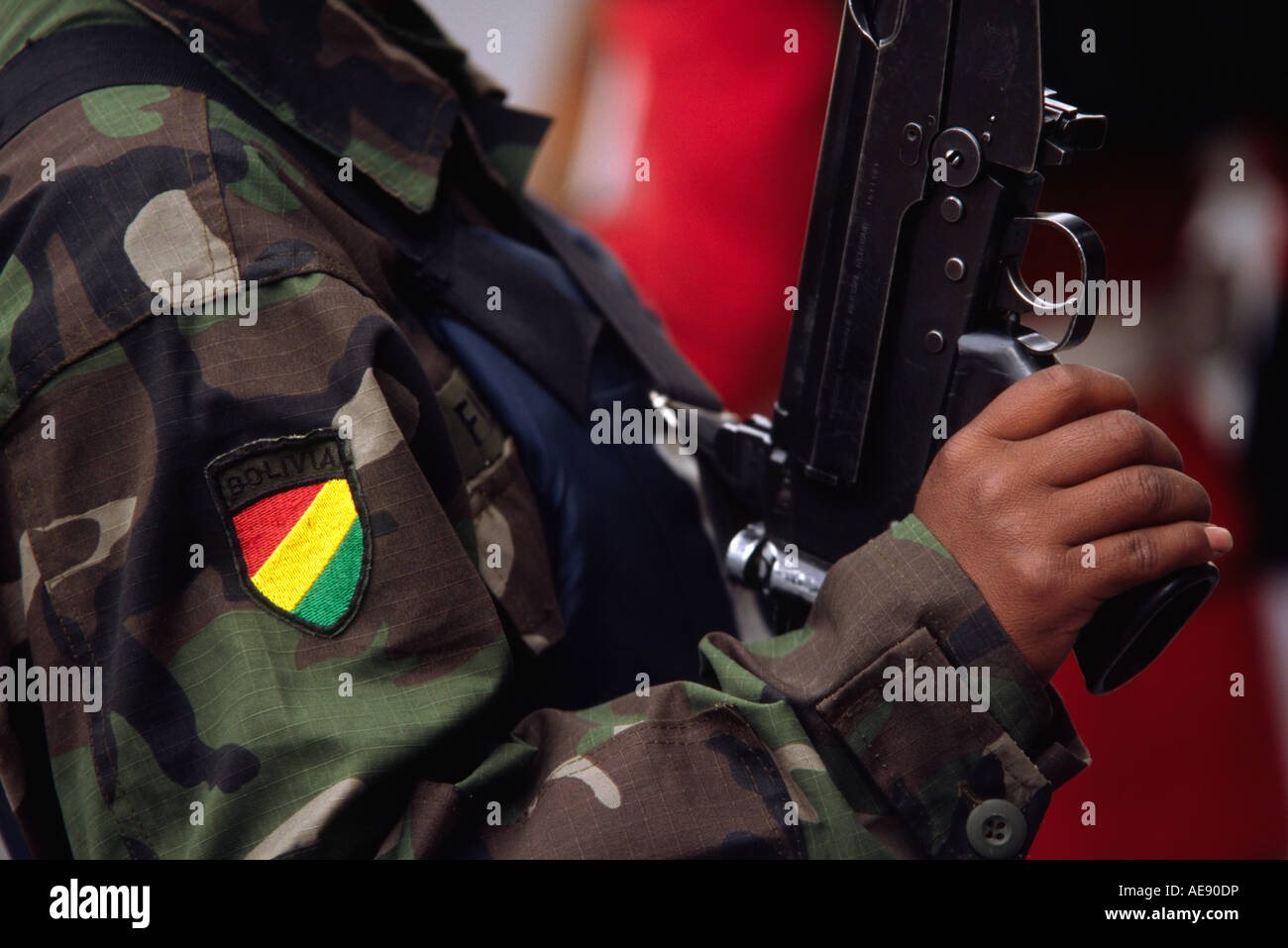 Bolivian military - La Paz BOLIVIA Stock Photo - Alamy