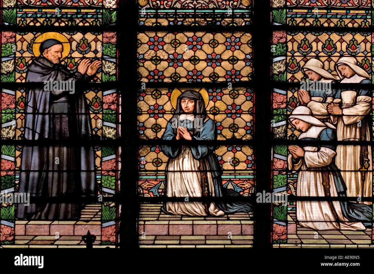 Paris, France. Church of St Laurent on Boulevarde de Strasbourg ...