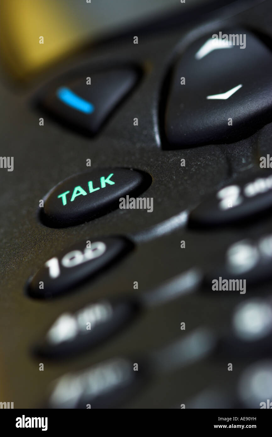 Cellphone. Talk button Stock Photo - Alamy