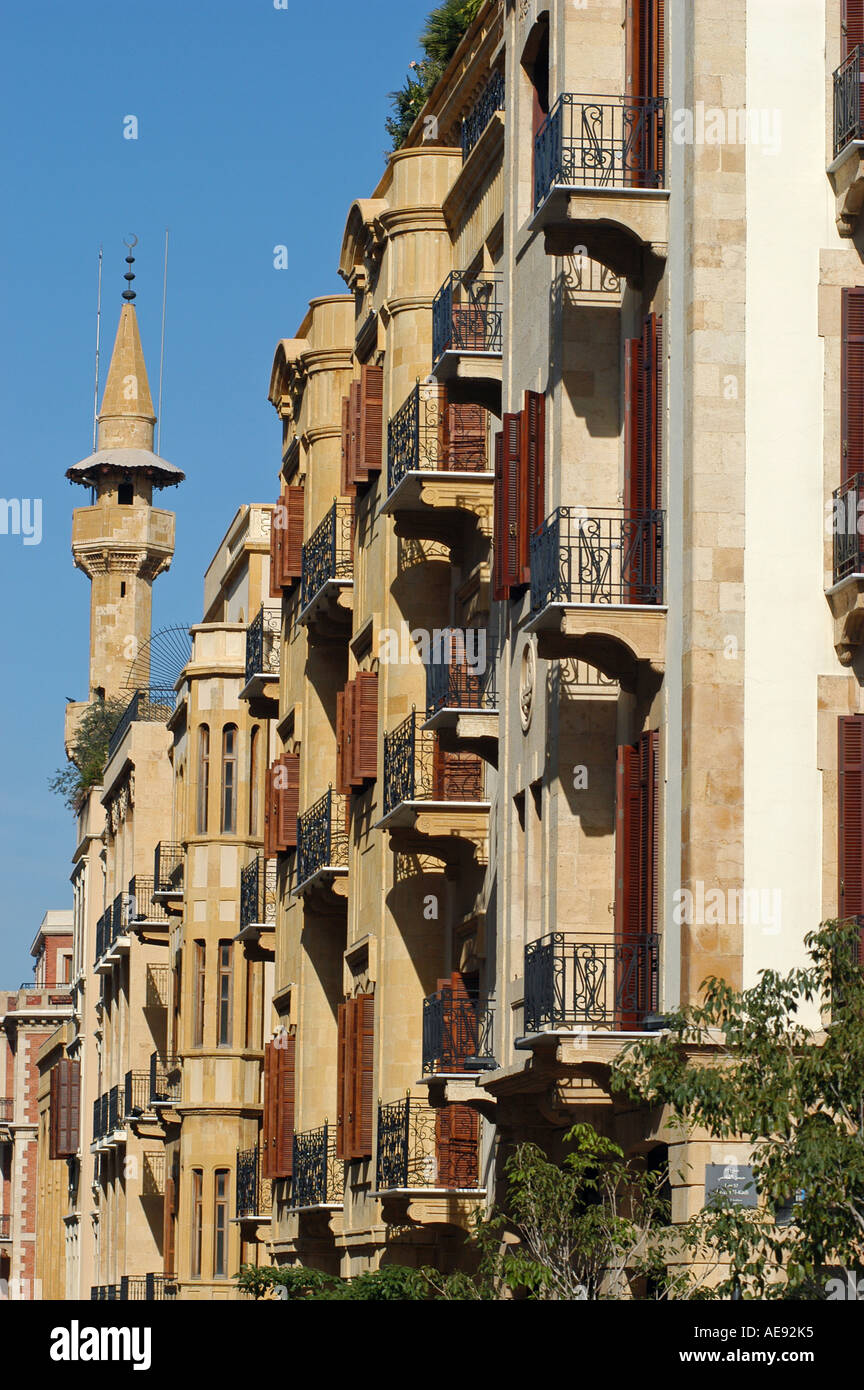 Restored buildings in Downtown of Beirut Lebanon Stock Photo - Alamy