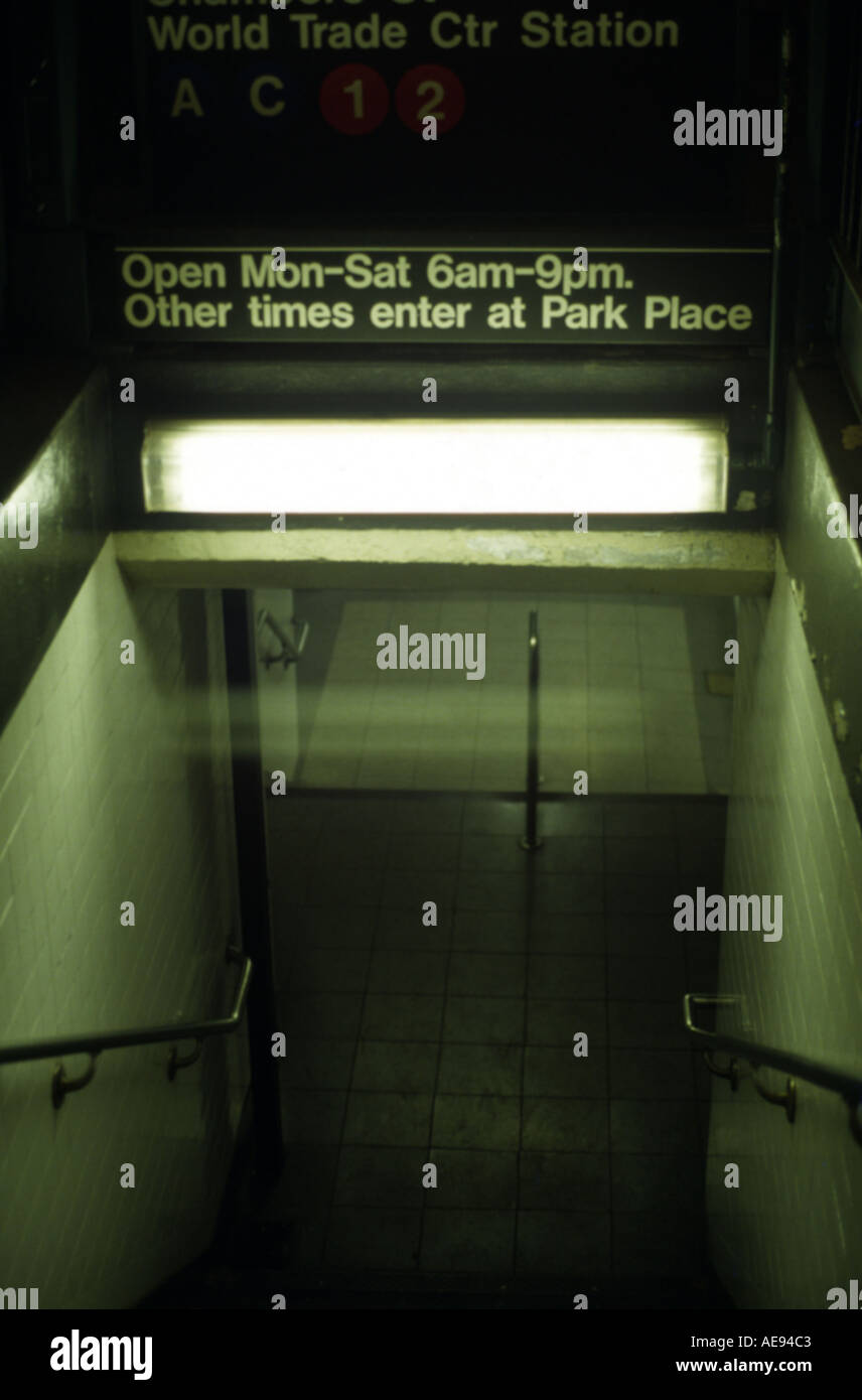 Impressionistic WTC Subway Stock Photo - Alamy