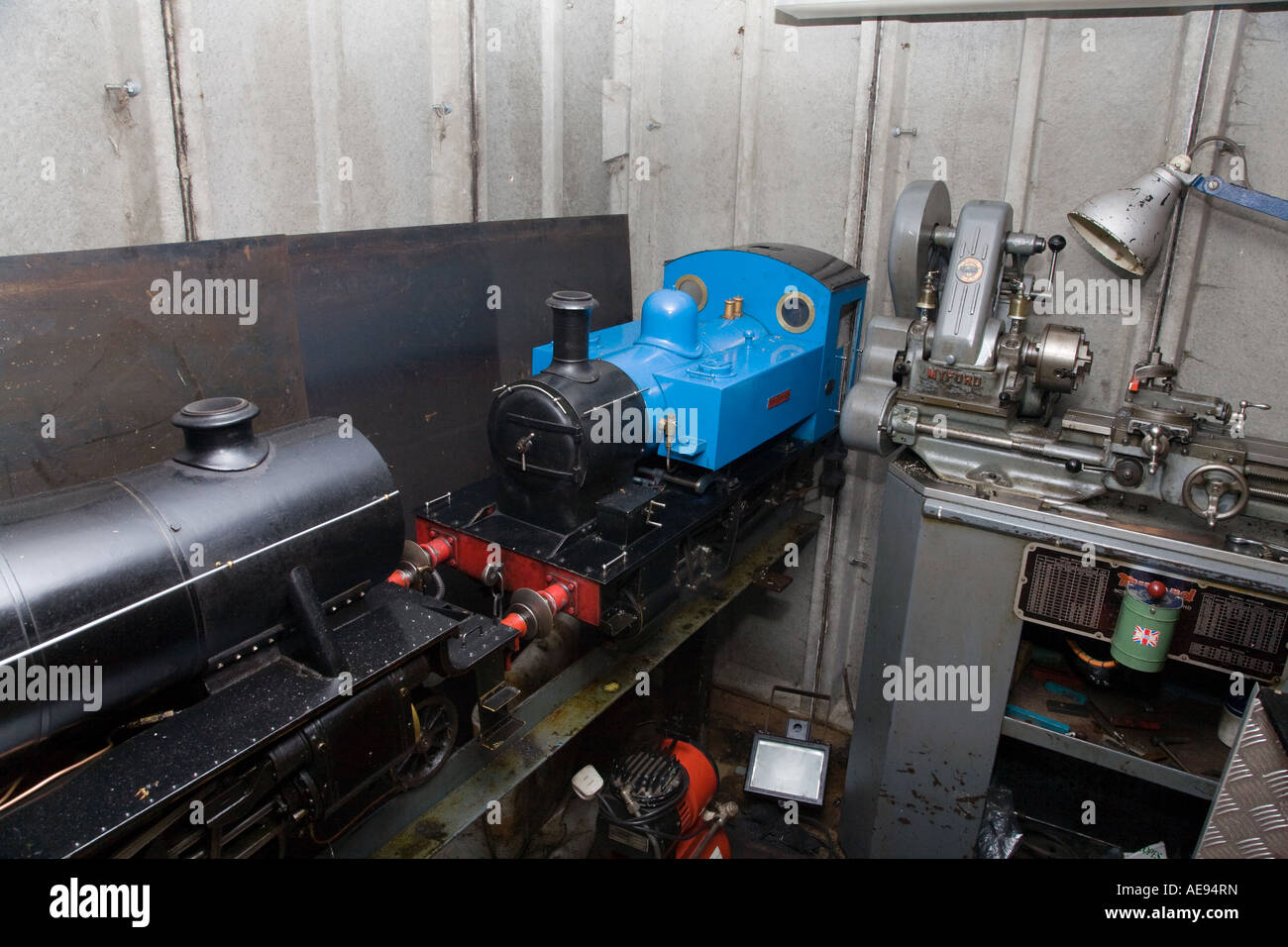 Miniature Thomas the Tank Engine steam train at Wythall Transport ...