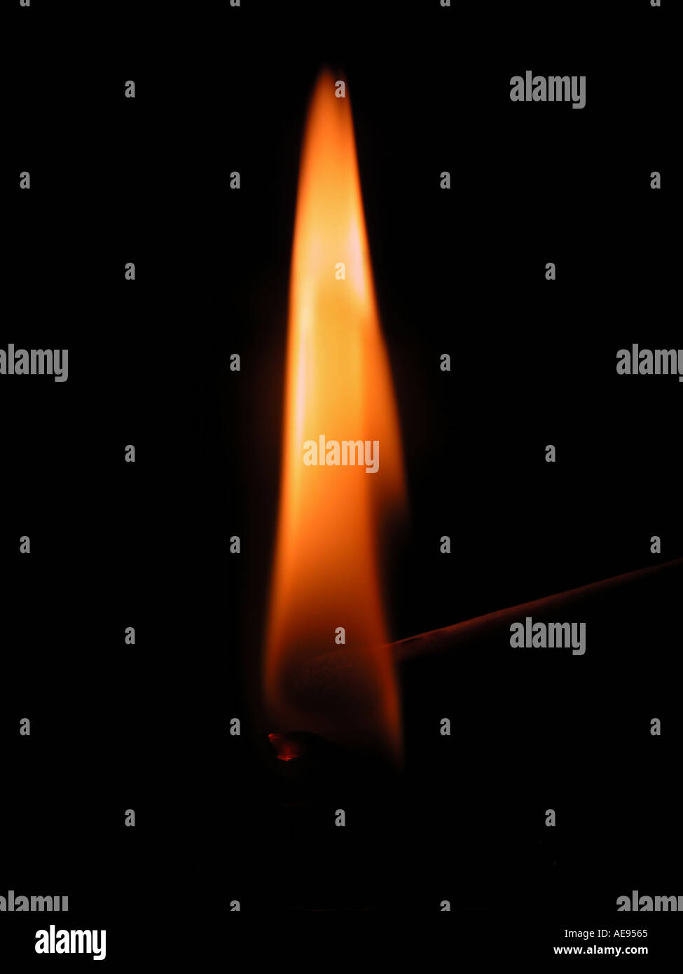 When candle catch fire Stock Photo - Alamy