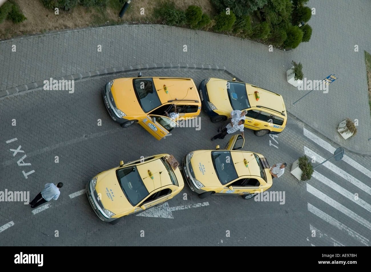 Yellow, Bucharest Taxis view from above, by Marriott Hotel, Bucharest ...