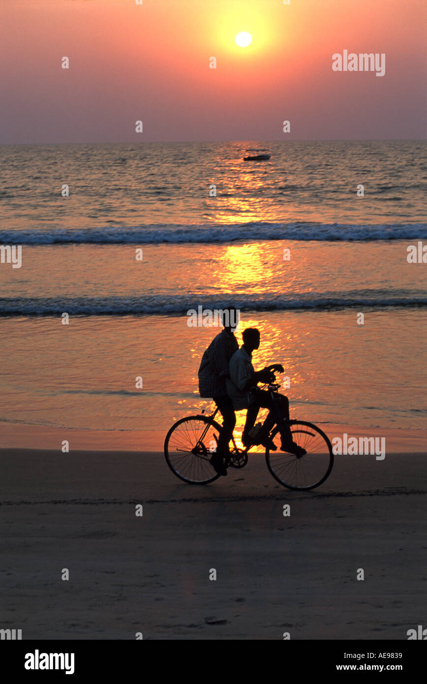 Sunset Bike Ride India Stock Photo - Alamy