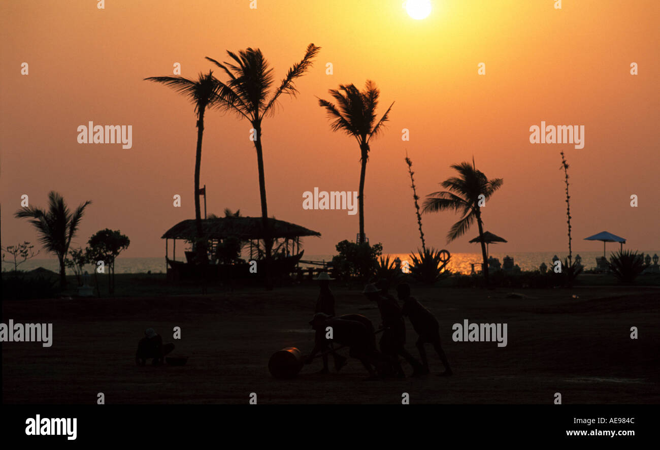 Sunset Goa India Stock Photo - Alamy