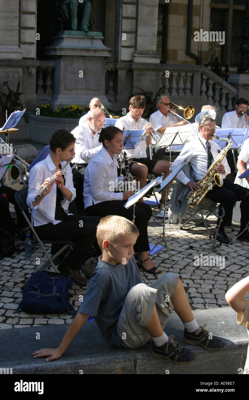 music in streets of Antwerp Stock Photo - Alamy