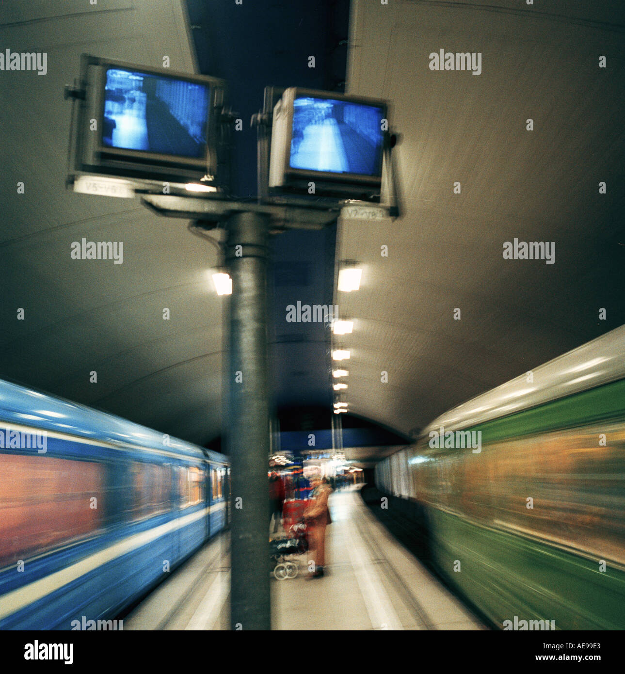 Subway in rush time Stock Photo - Alamy