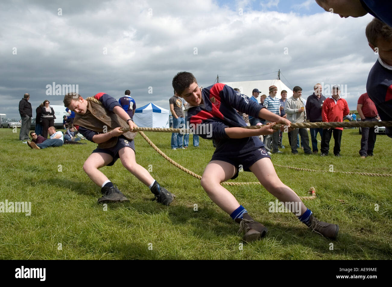 Male tug of war team at Central and West Fife Annual Agricultural Show ...
