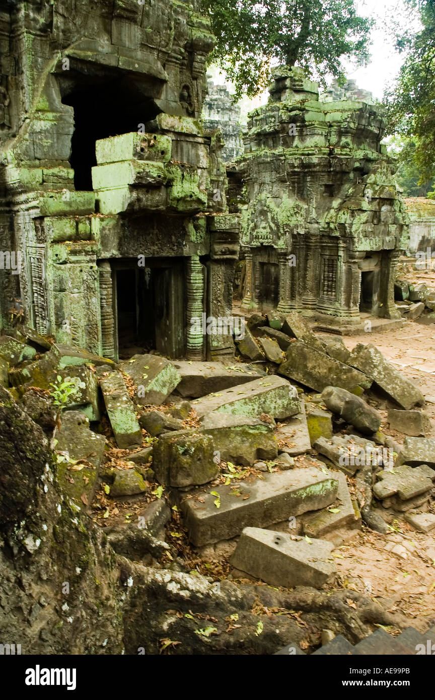 The ancient Angkorian temple of Ta Prohm in Cambodia Stock Photo - Alamy