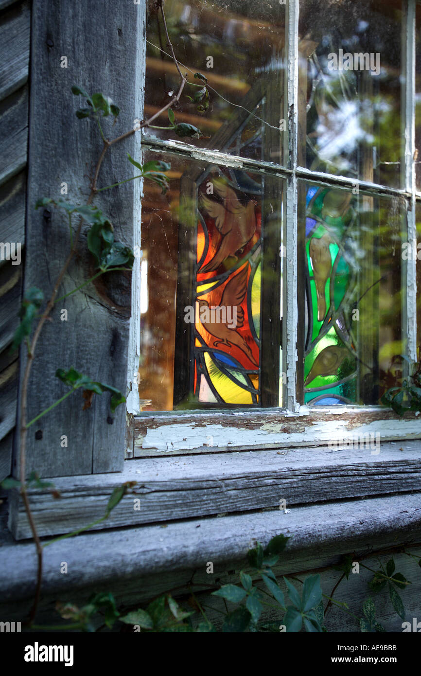 Window detail Vermont barn Stock Photo - Alamy