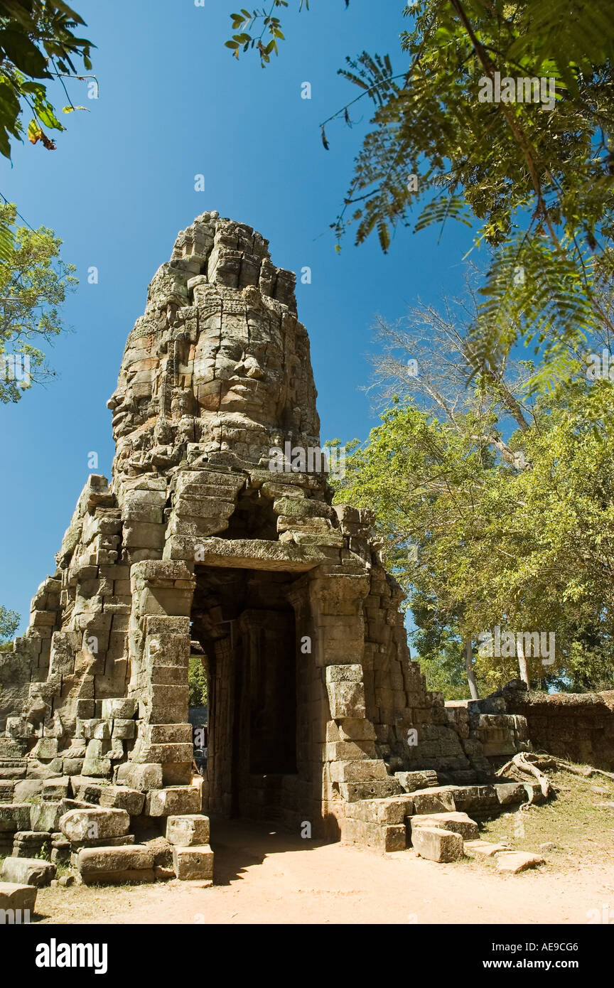 The ancient Angkorian temple of Ta Prohm near Angkor Wat in Cambodia ...