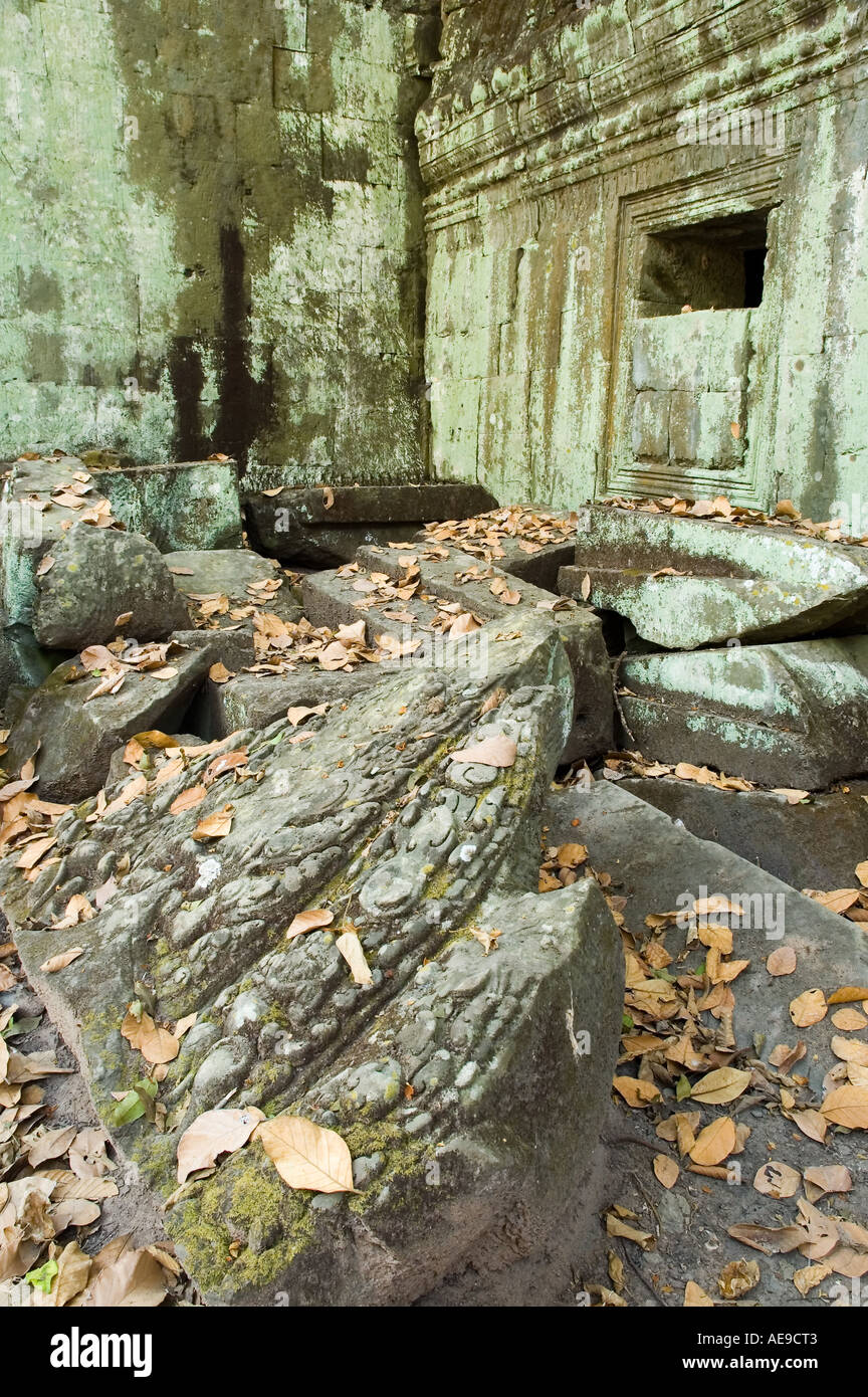 The ancient Angkorian temple of Ta Prohm near Angkor Wat in Cambodia ...