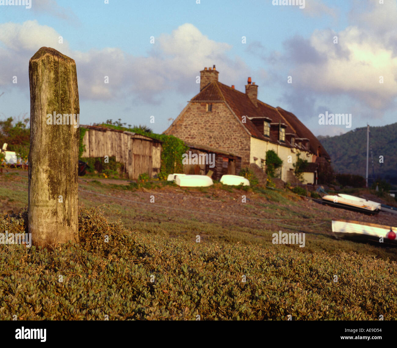 porlock weir devon Stock Photo - Alamy