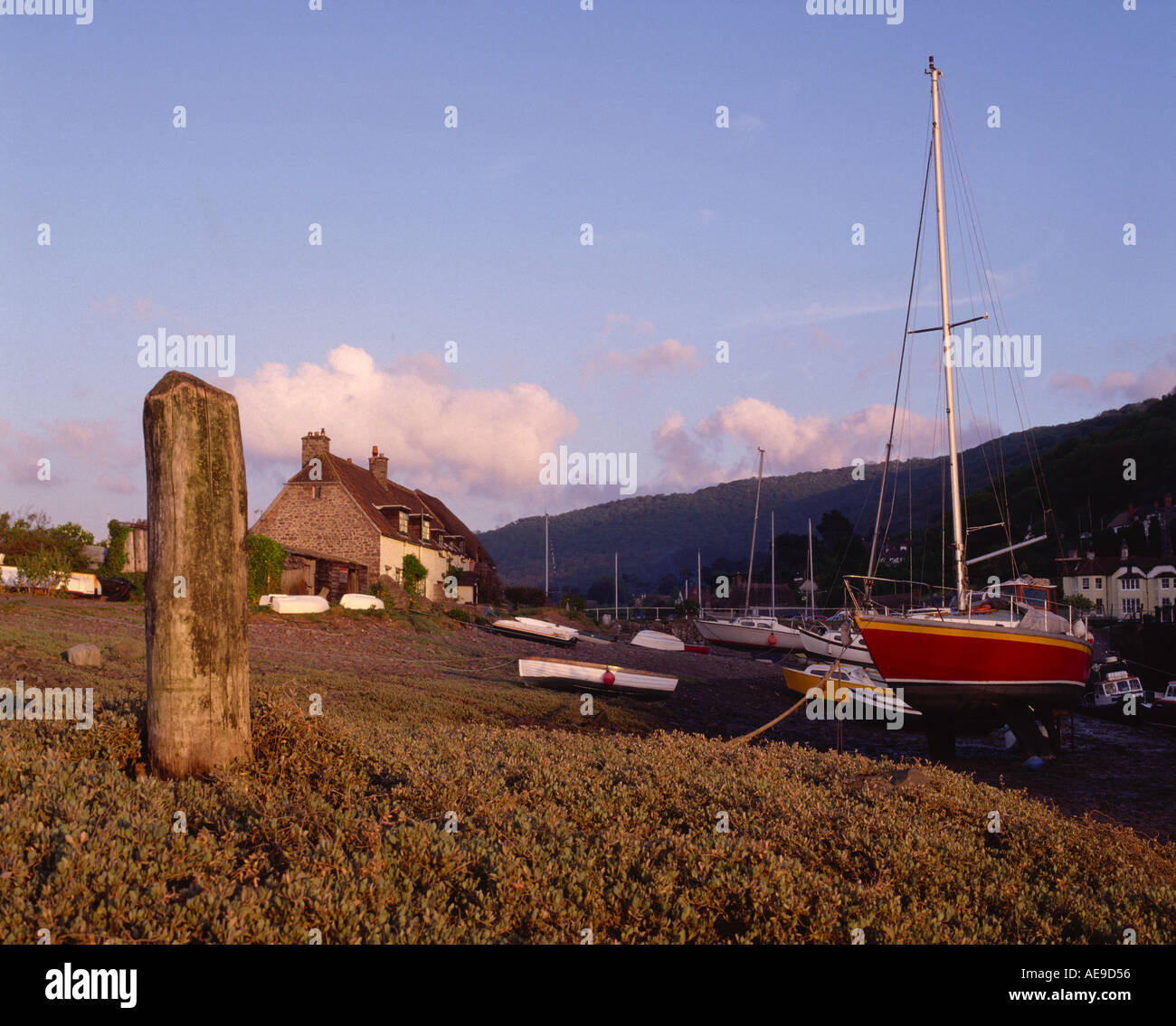 porlock weir devon Stock Photo - Alamy