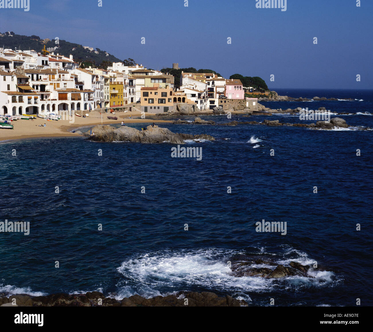 Calella costa brava flag hi-res stock photography and images - Alamy