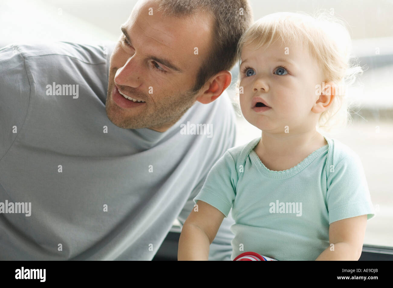 Portrait of man and little boy Stock Photo - Alamy