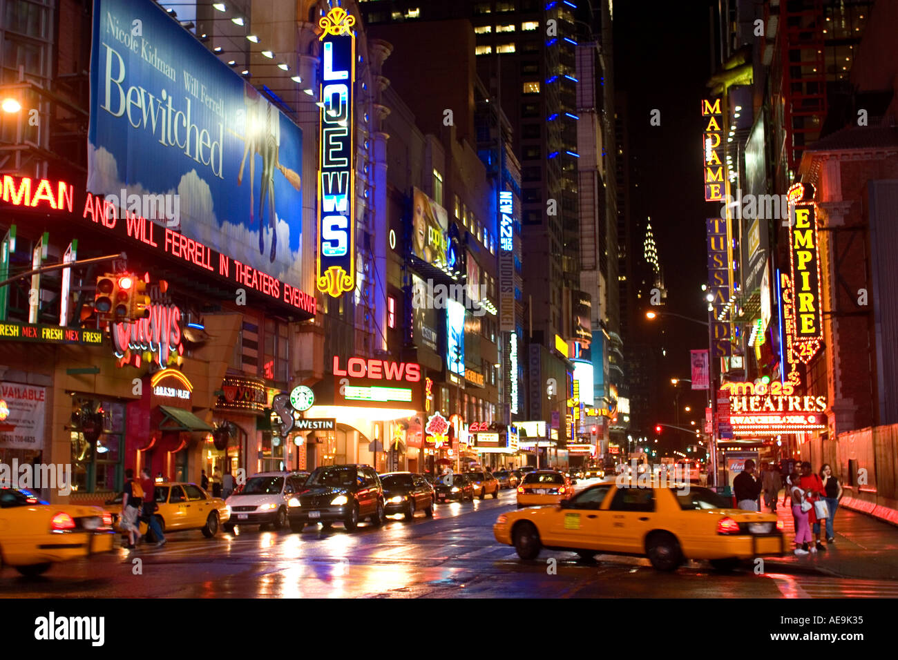 42nd St Times Square NY USA Stock Photo - Alamy
