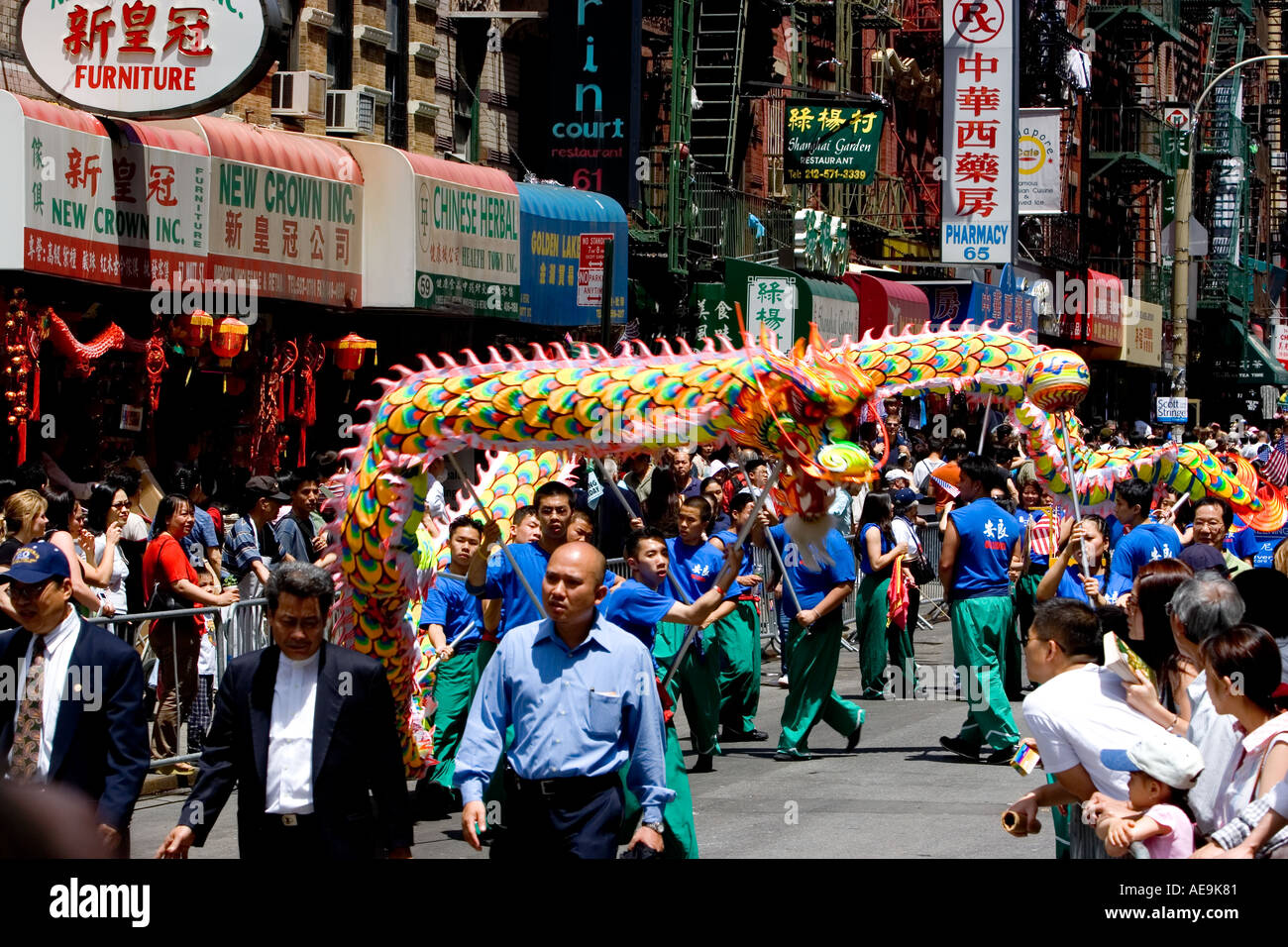 Chinese parade at China Town Manhattan New York USA Stock Photo - Alamy