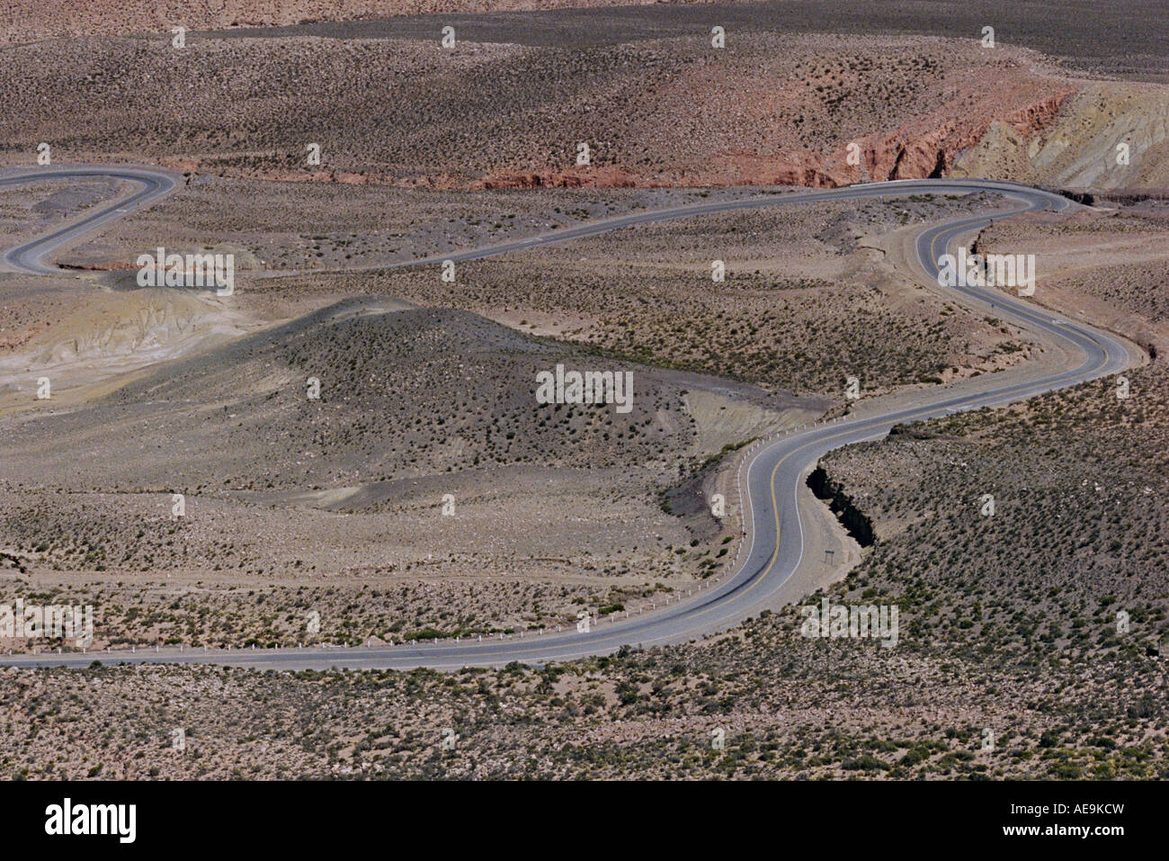 Desert Winding Road Stock Photo - Alamy