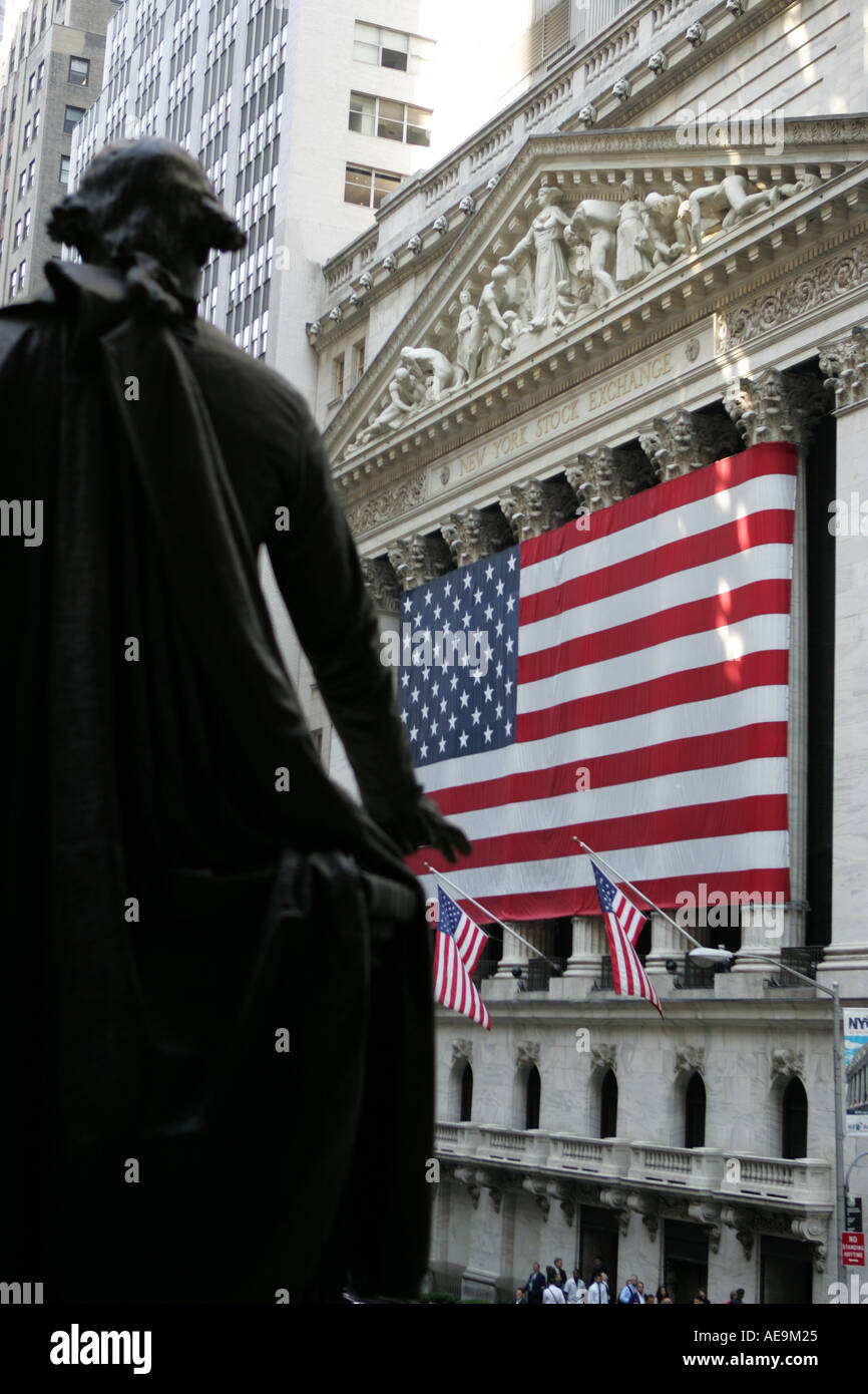 Nyse wall street sign stock exchange facade hi-res stock photography ...
