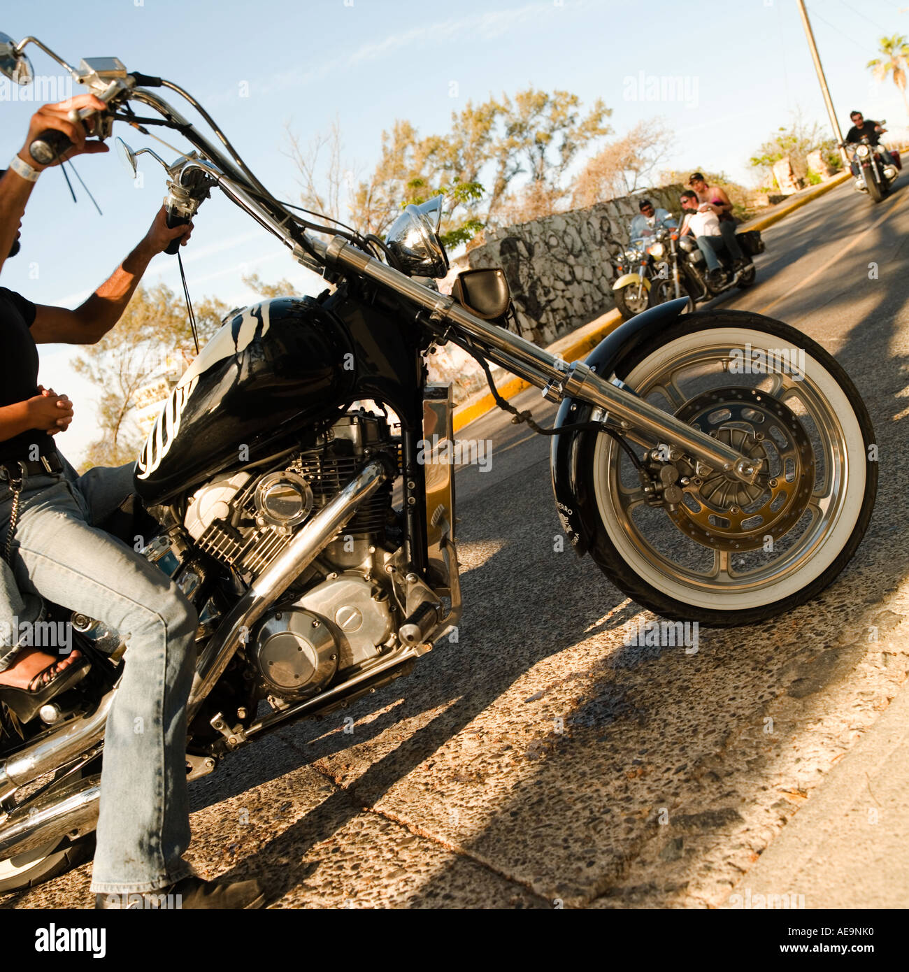 biker on his Chopper No model release required as faces not in shot so ...