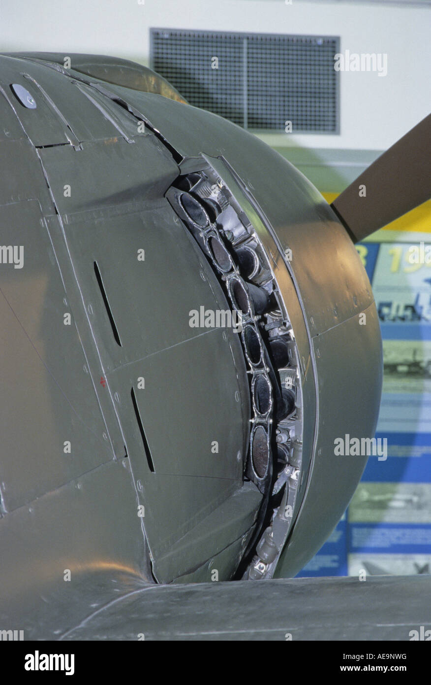 Kawasaki Ki-100 Type 5 Imperial Japanese Army Fighter engine and ...