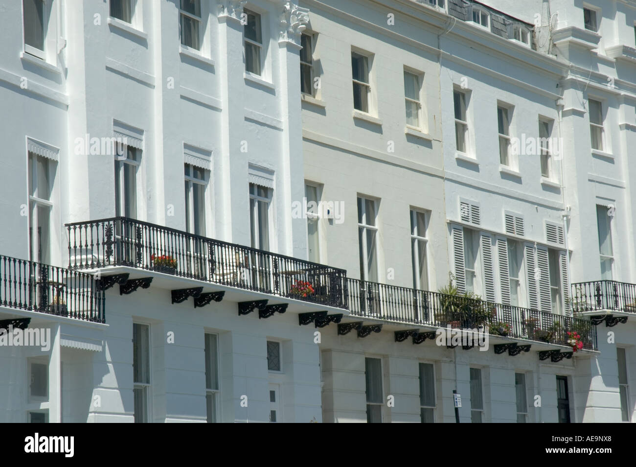 Regency houses Brighton Sussex England UK Stock Photo - Alamy