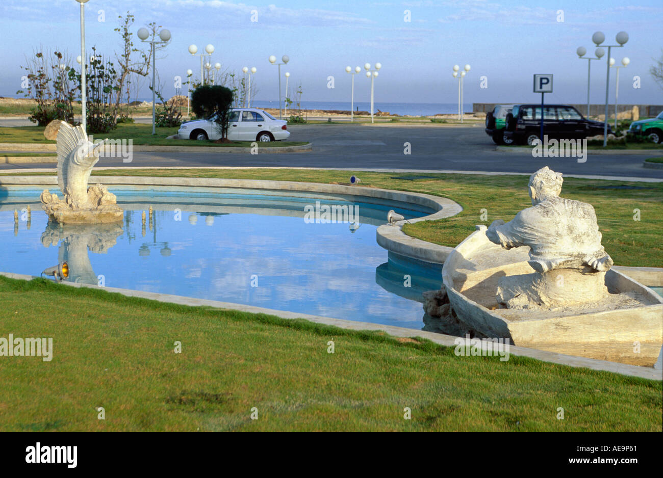 Old Man and the Sea statue at Marina Hemingway, Havana, Cuba Stock ...