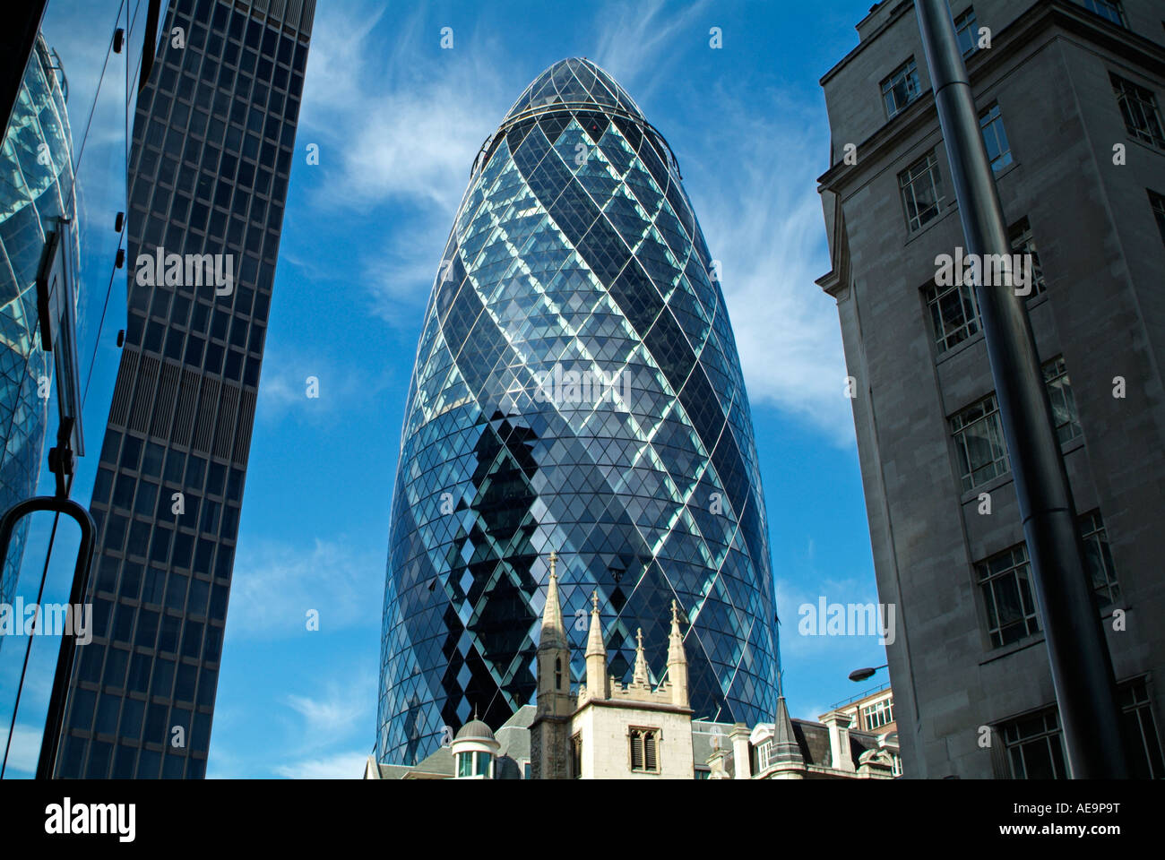 Swiss RE Building, London Stock Photo - Alamy